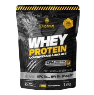 WHEY PROTEIN CONCENTRADA E ISOLADA - SACO / 1.8KG - BANOFFEE / LEADER / PROTEINA :: NE Distribuidora